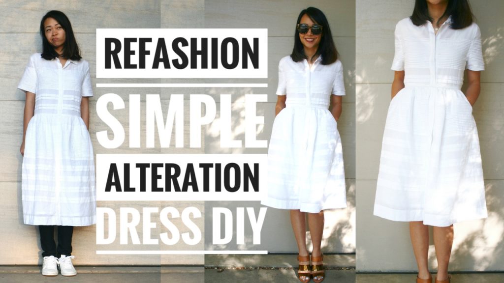 DIY : AWKWARD FITTING DRESS TO A RIGHT FITTING DRESS REFASHION | How to ...