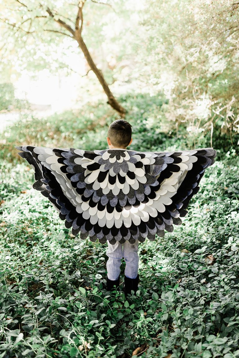 How to Make Easy Felt Feather Wing Costume | Life is Beautiful