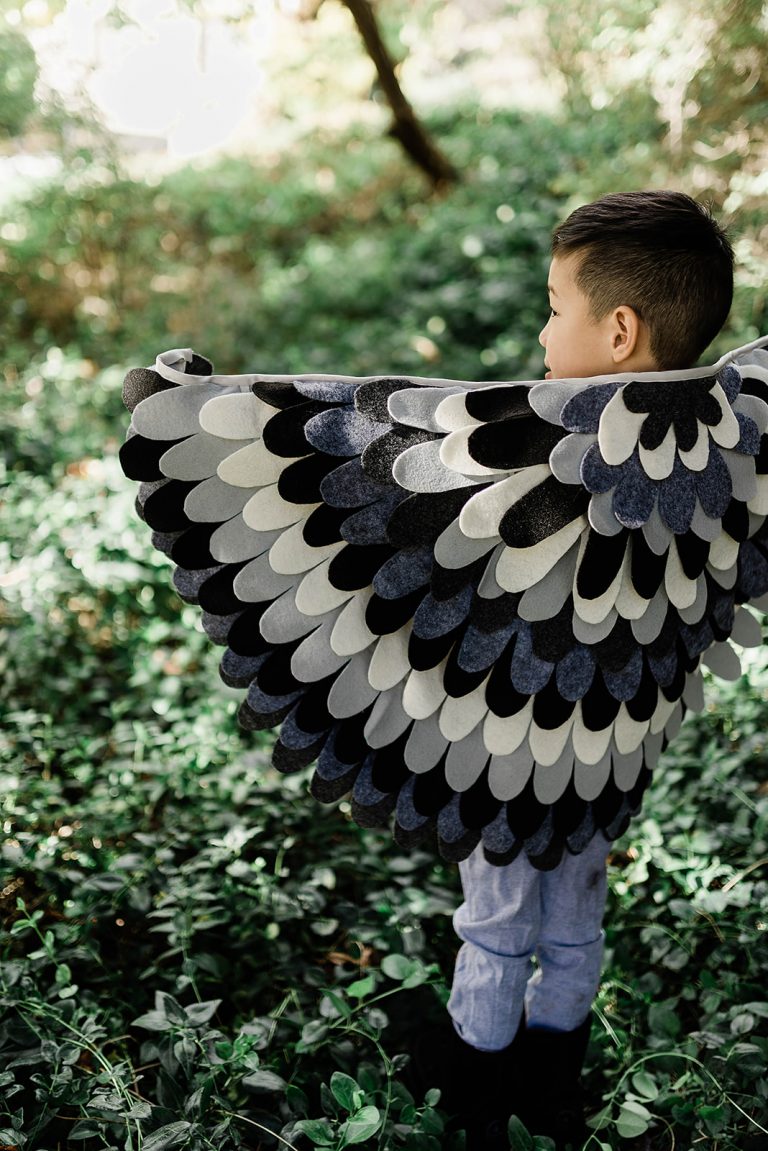How to Make Easy Felt Feather Wing Costume | Life is Beautiful