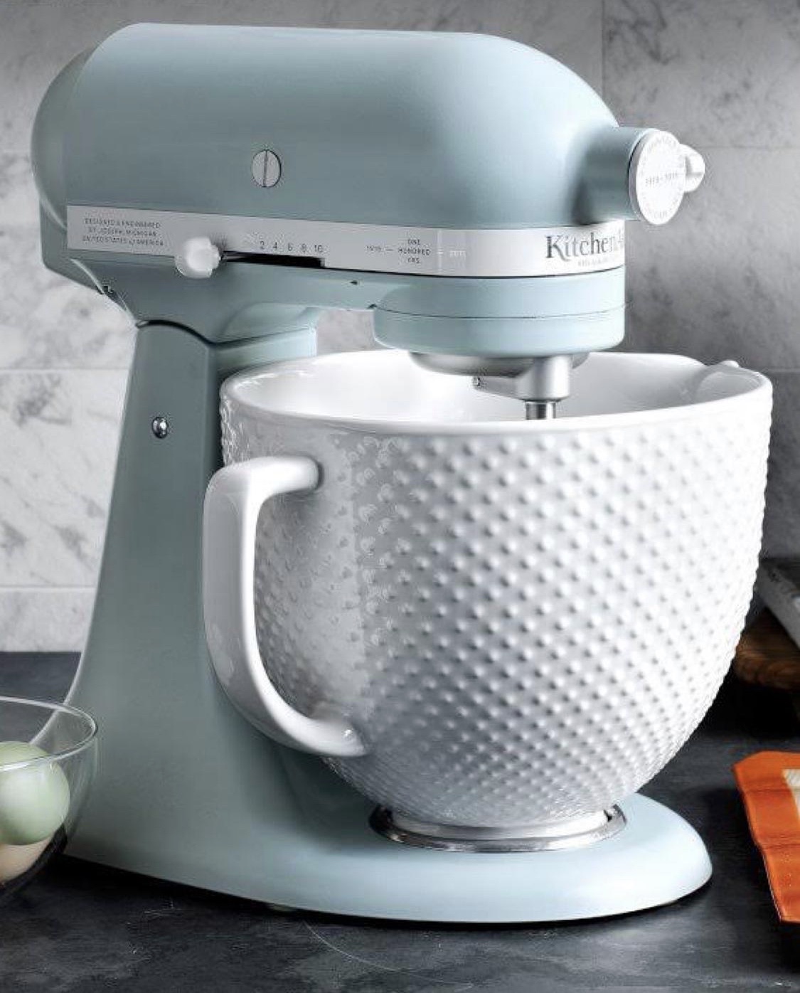 Kitchenaid Misty Blue hobnail bowl back in stock! | Life is Beautiful